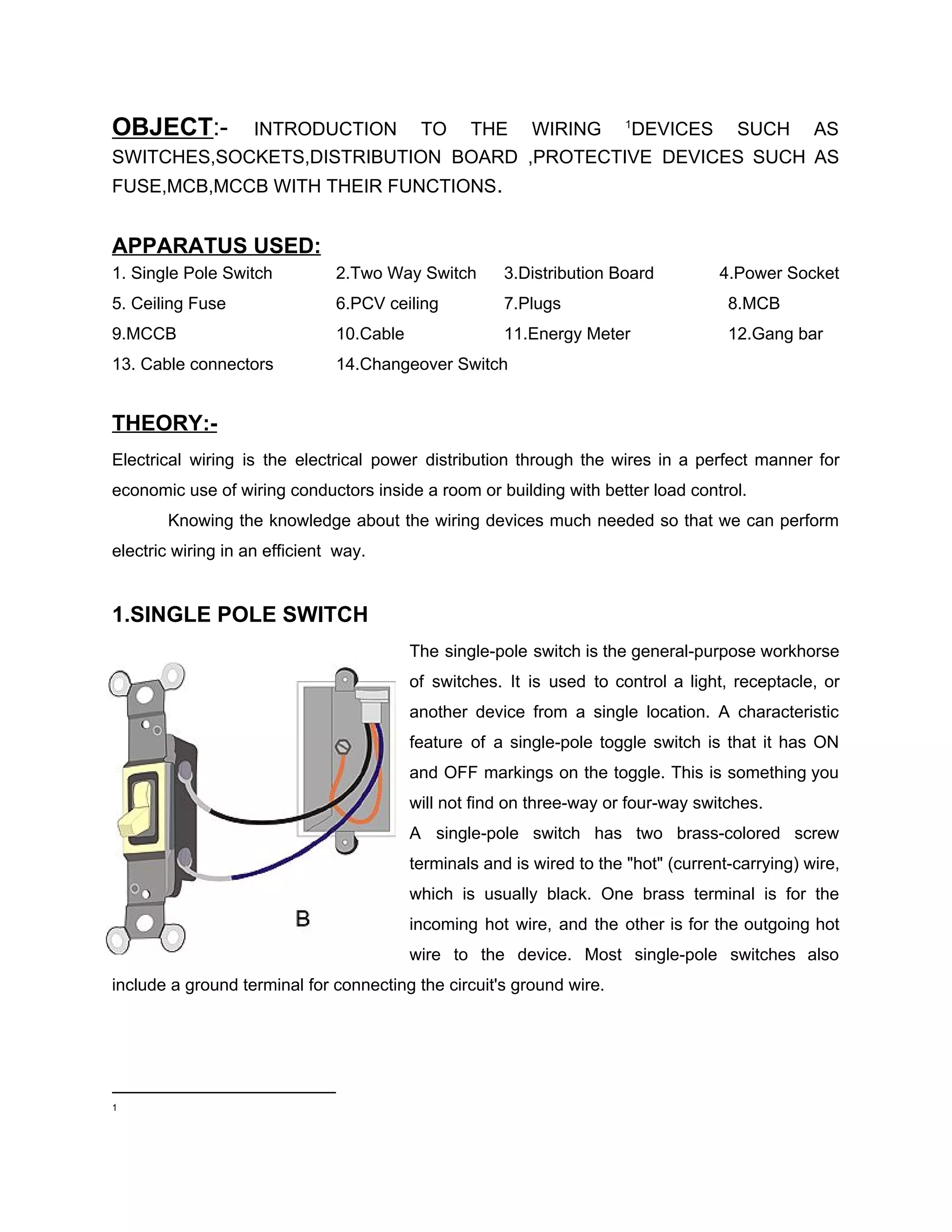 Wiring devices for illumination | PDF