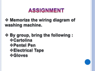 Wiring Diagram and Assembly Procedure of Washing Machine | PPTX