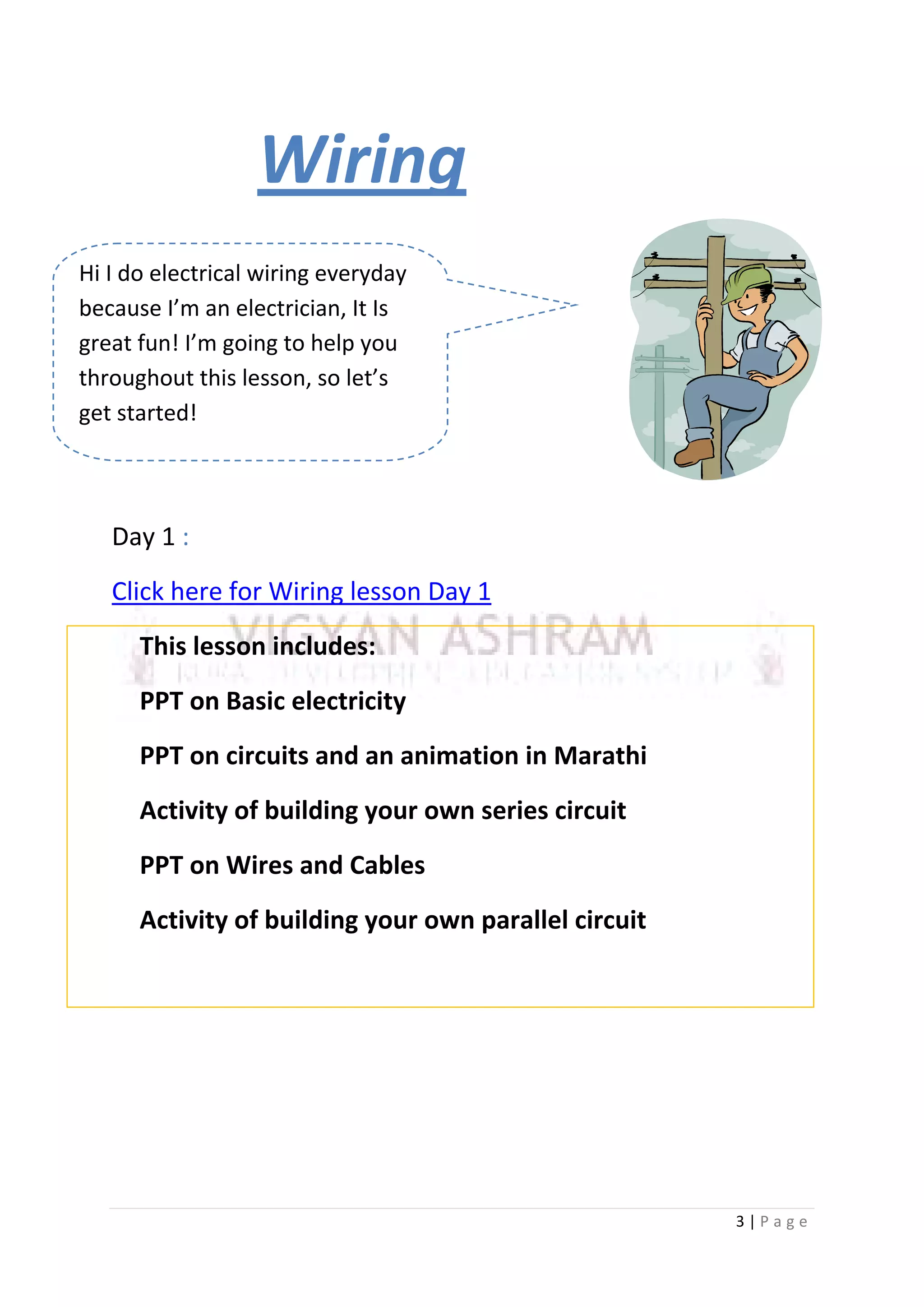Wiring lesson Open Education resources | PDF