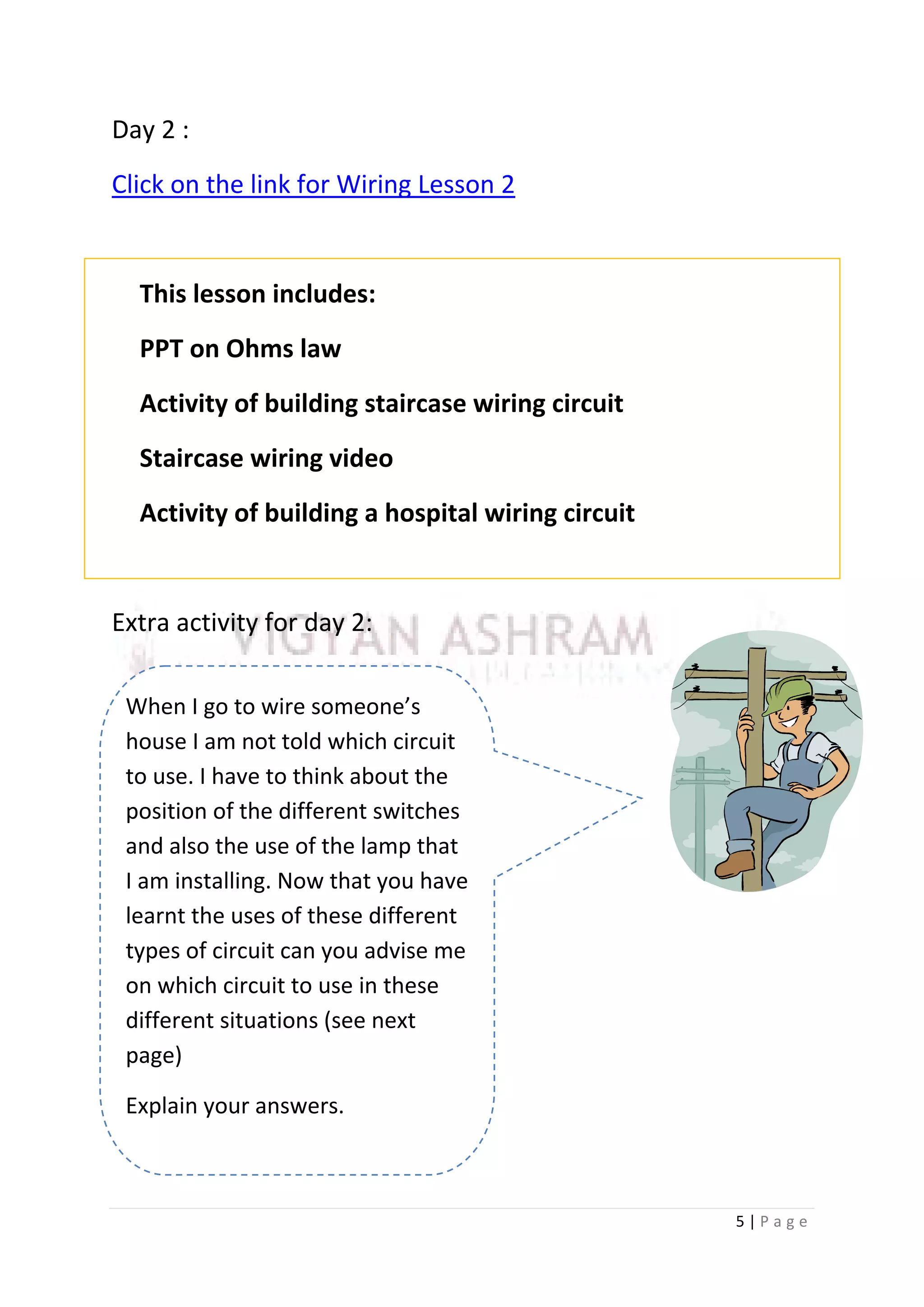 Wiring lesson Open Education resources | PDF