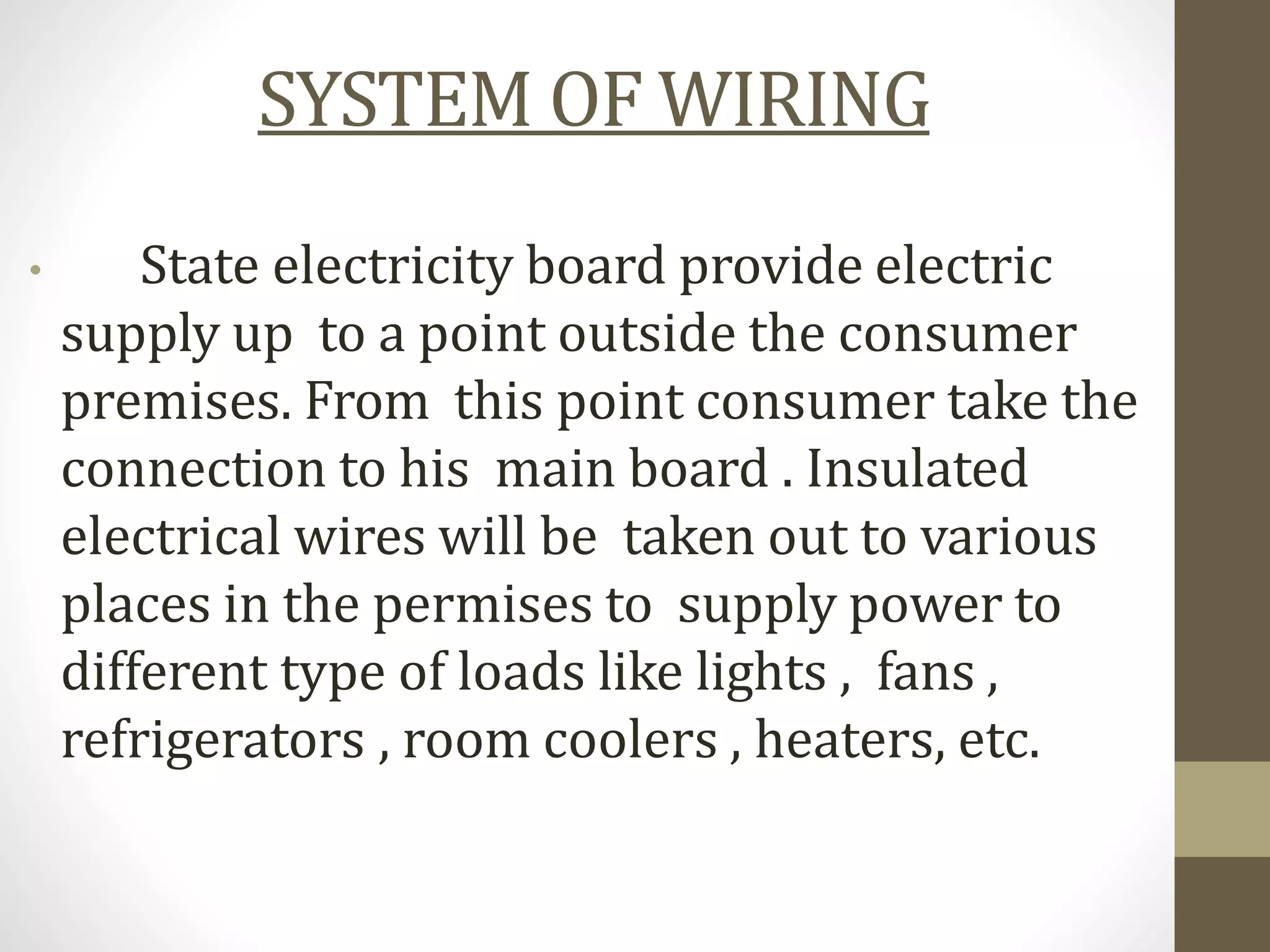 Wiring system building services | PPTX