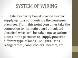 Wiring system building services | PPTX