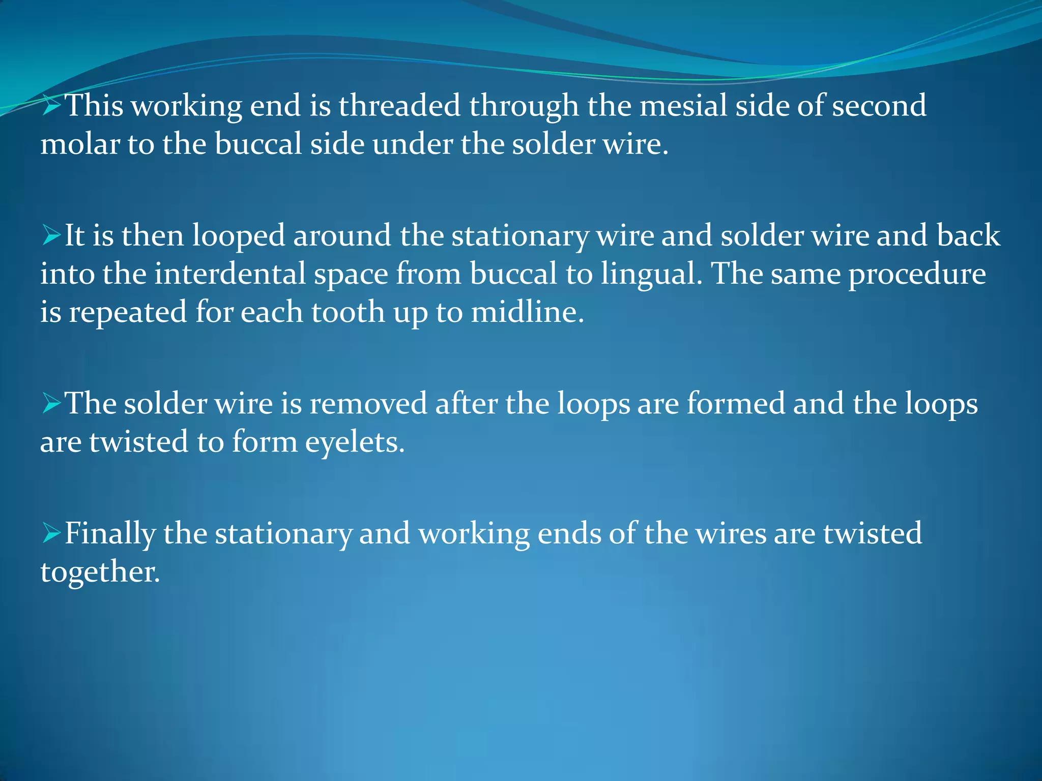 Wiring techniques in maxillofacial surgery | PPTX