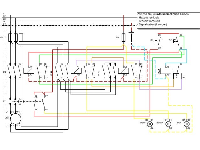 Wirkschaltschema S-D-Anlauf