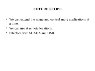Wirless Application control based on PLC | PPT