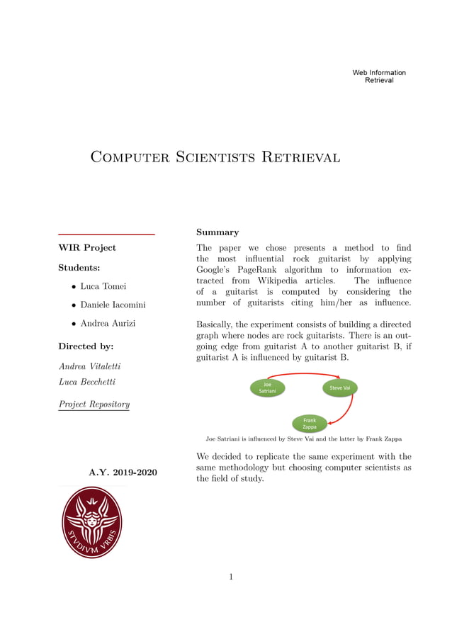 Computer Scientists Retrieval - PDF Report | PDF | Databases | Computer Software and Applications