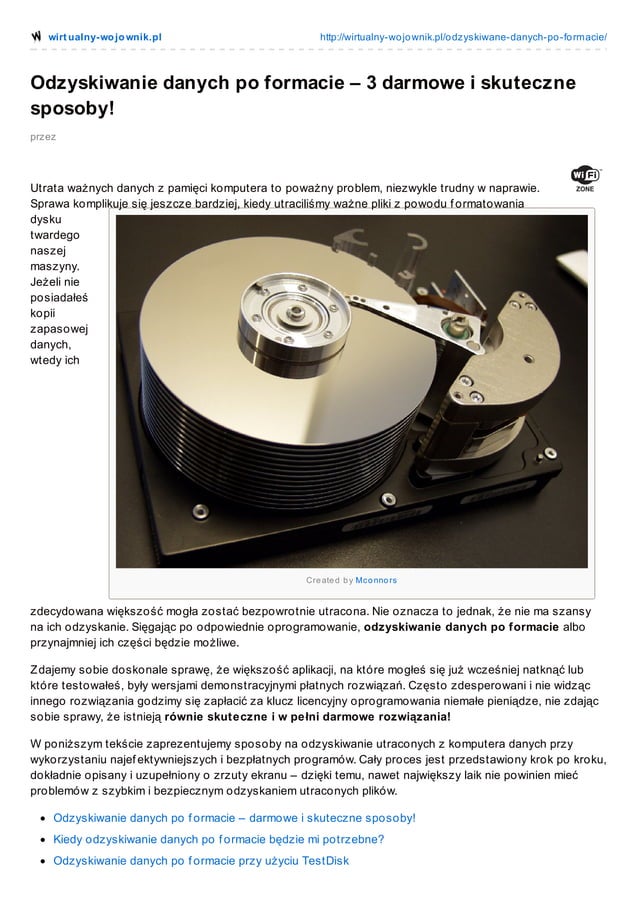 Odzyskiwanie danych po formacie – 3 darmowe i skuteczne sposoby! | PDF
