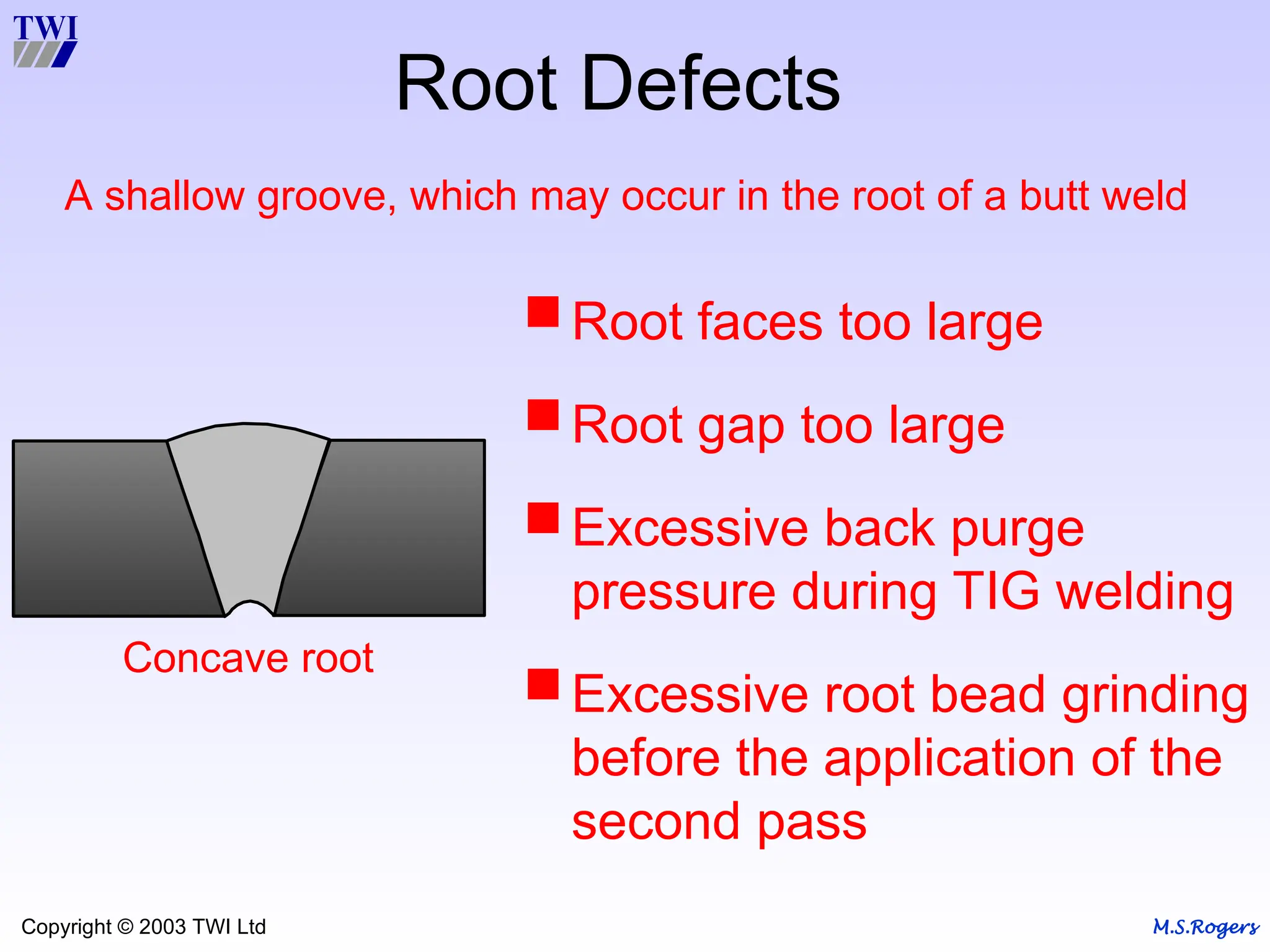 WIS5 DEFECT.ppt - Welding Inspection - TWI | PPT