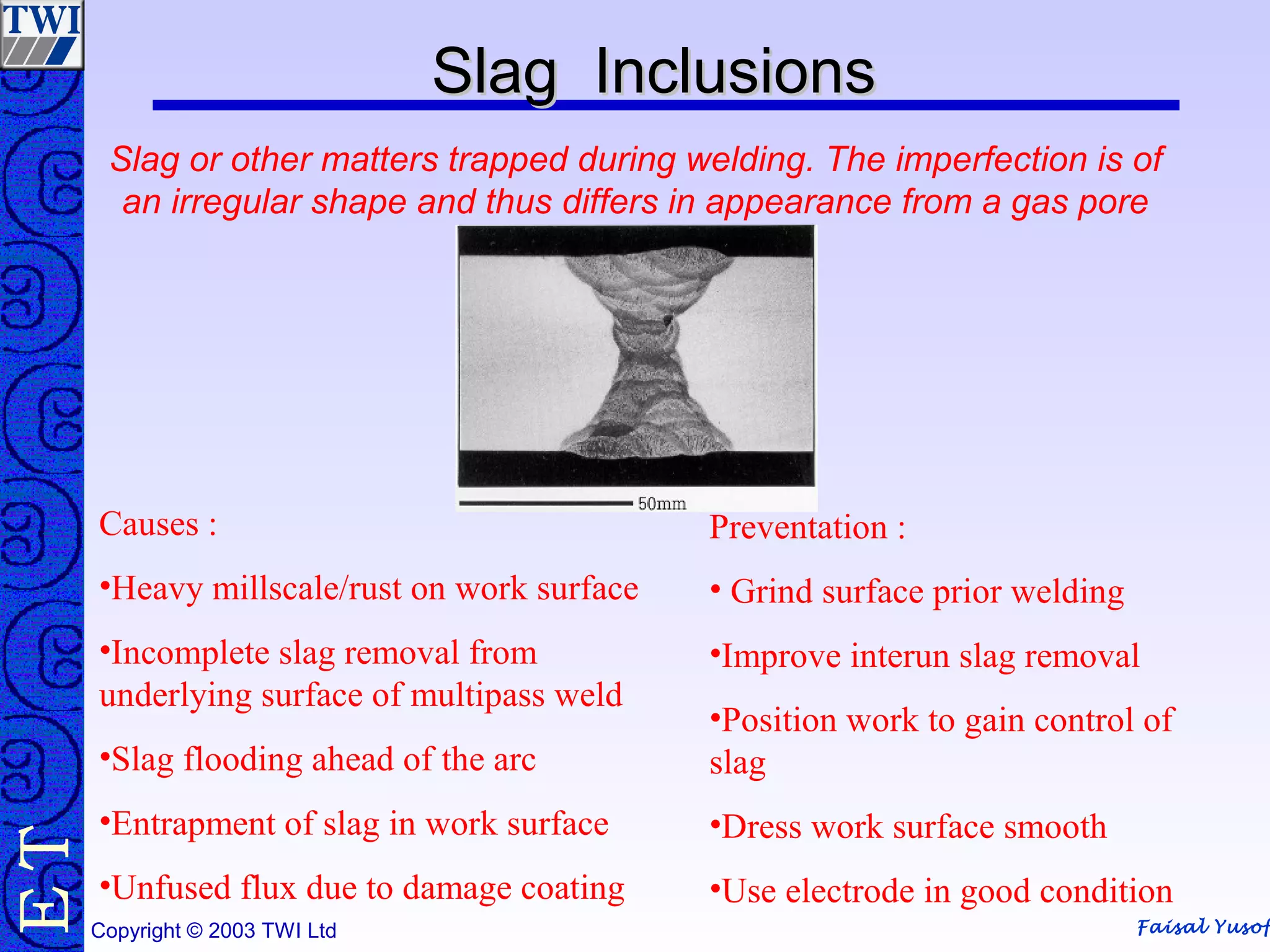 Wis5 welding defects 02 | PPT
