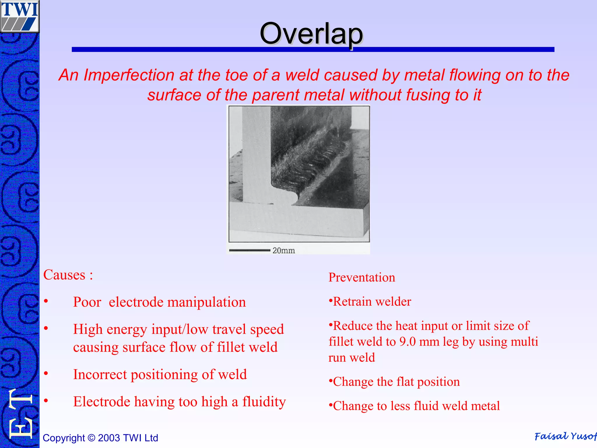 Wis5 welding defects 02 | PPT