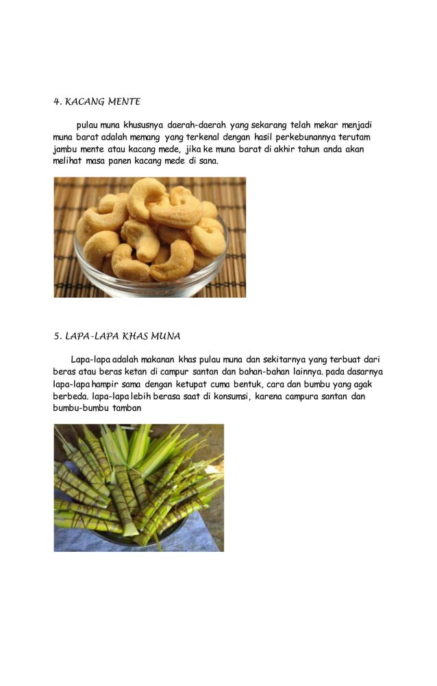 Wisata kuliner khas muna | PDF