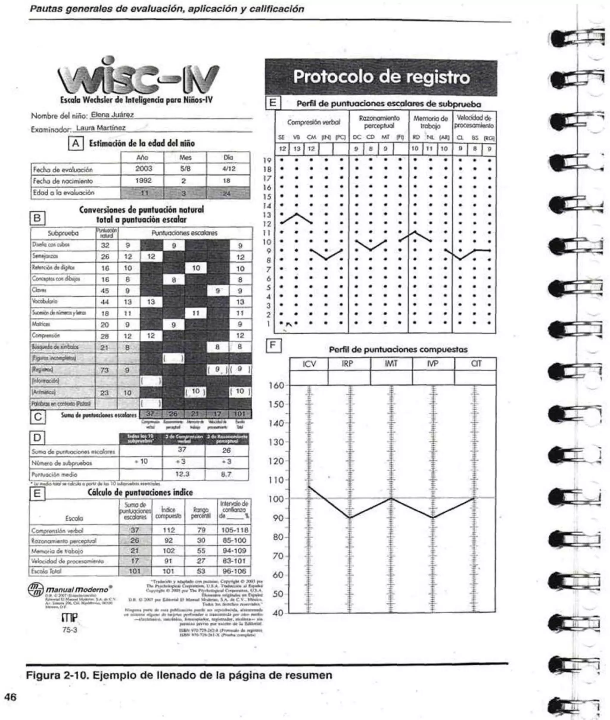 Wisc iv para psicologia ojo 3ro A | PDF