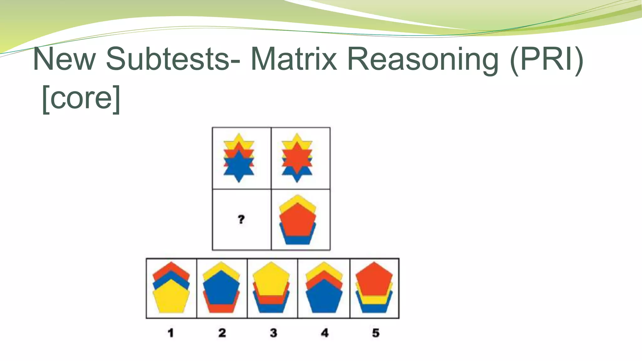 WISC-IV Presentation | PPTX