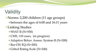 WISC-IV Presentation | PPTX
