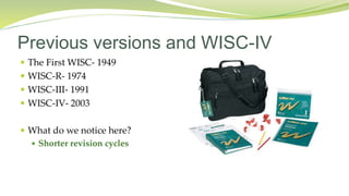 WISC-IV Presentation | PPTX