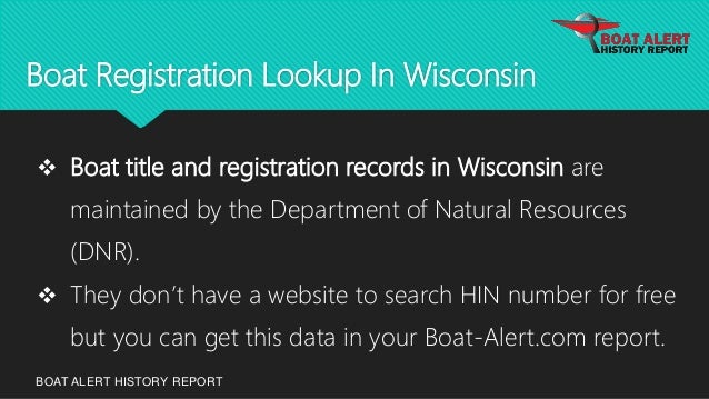 Wisconsin boat registration | PPT