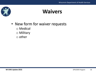 Wisconsin EMS - James Newlun | PPT