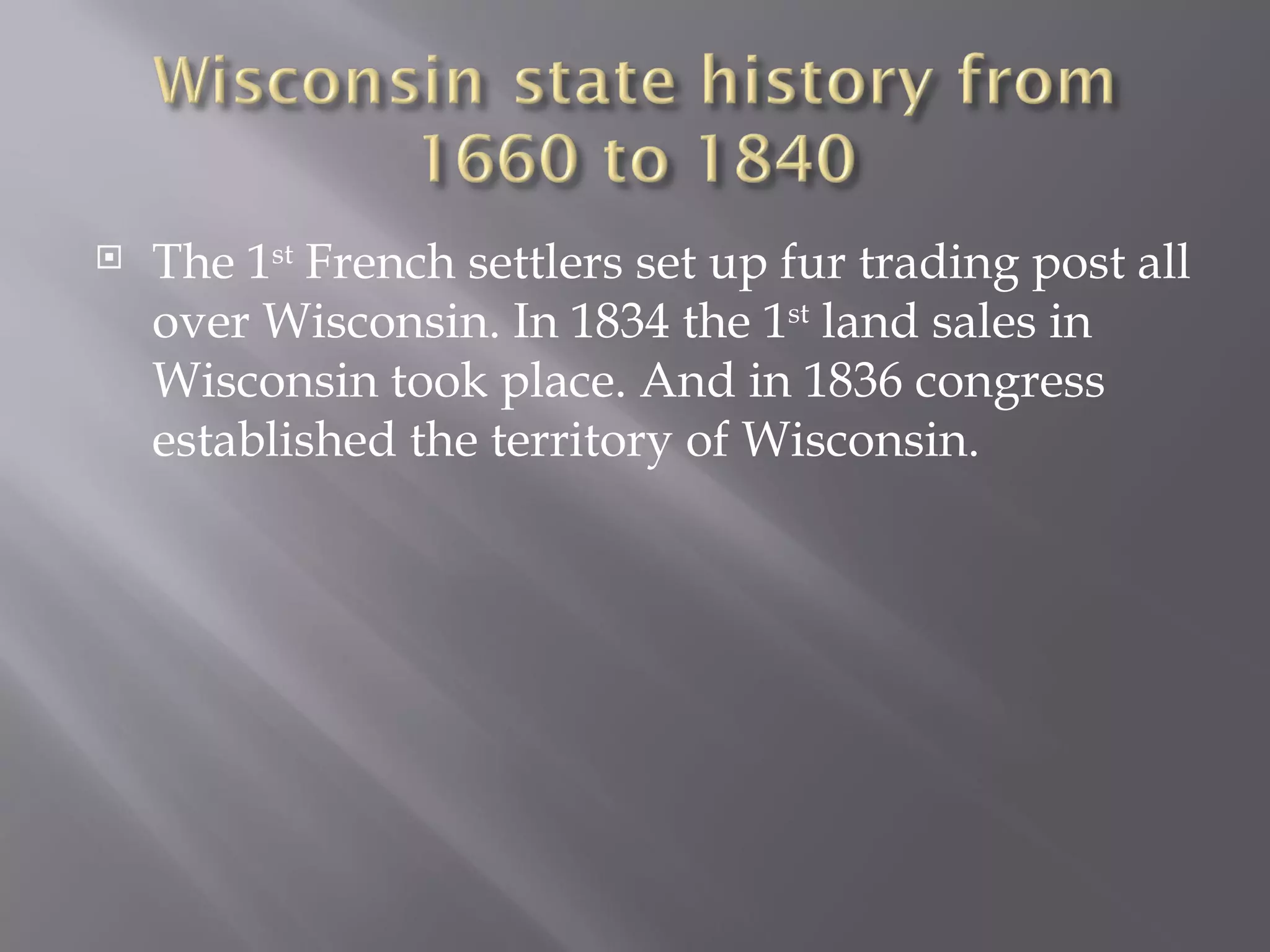 Wisconsin slideshow | PPT