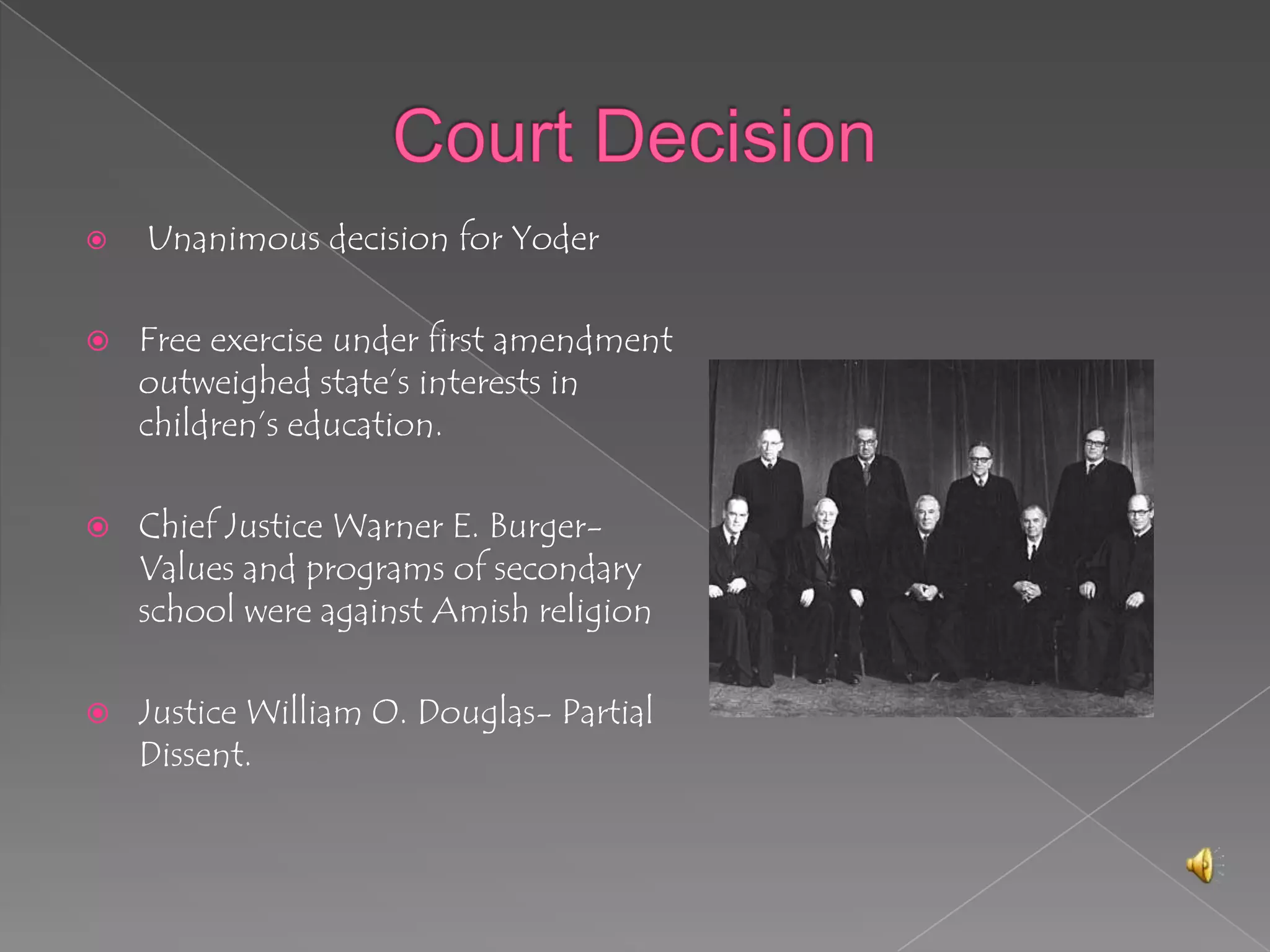 Wisconsin V Yoder | PPTX