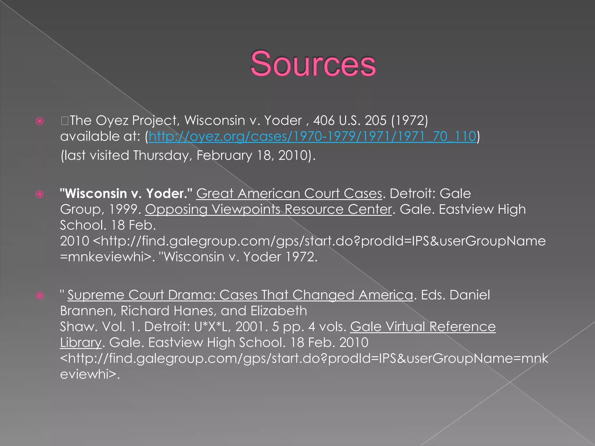 Wisconsin V Yoder | PPTX | Judaism | Religion & Spirituality