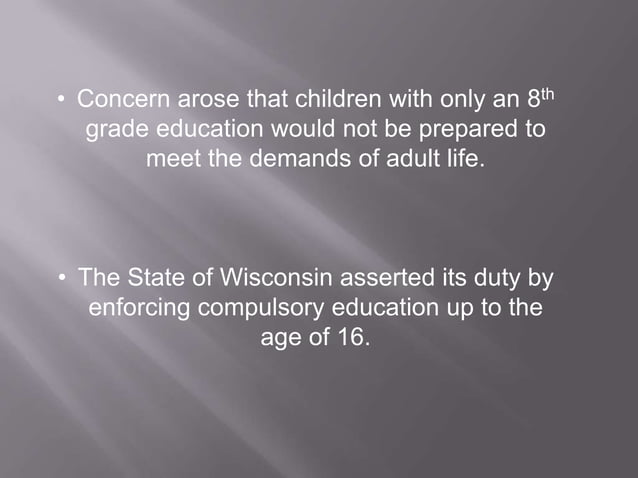 Wisconsin v yoder | PPT