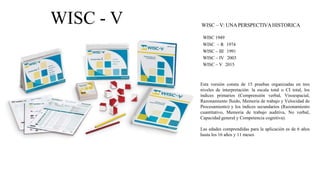 WISC V ANALISIS E INTERPRETACION DEL WISC | PPTX