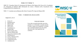 WISC V ANALISIS E INTERPRETACION DEL WISC | PPTX