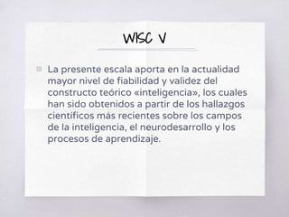Wisc v presentacion | PPTX