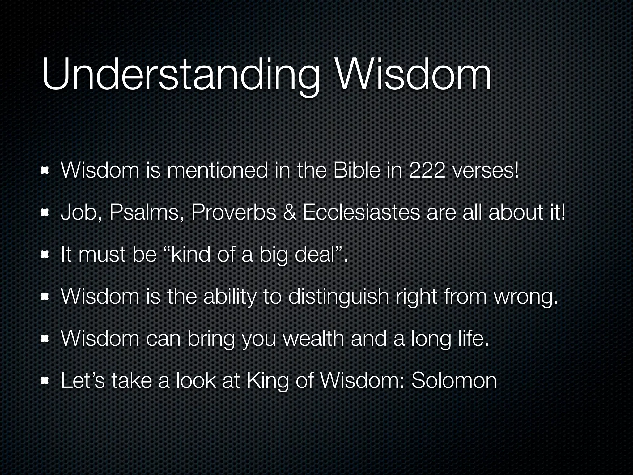 Wisdom | PDF