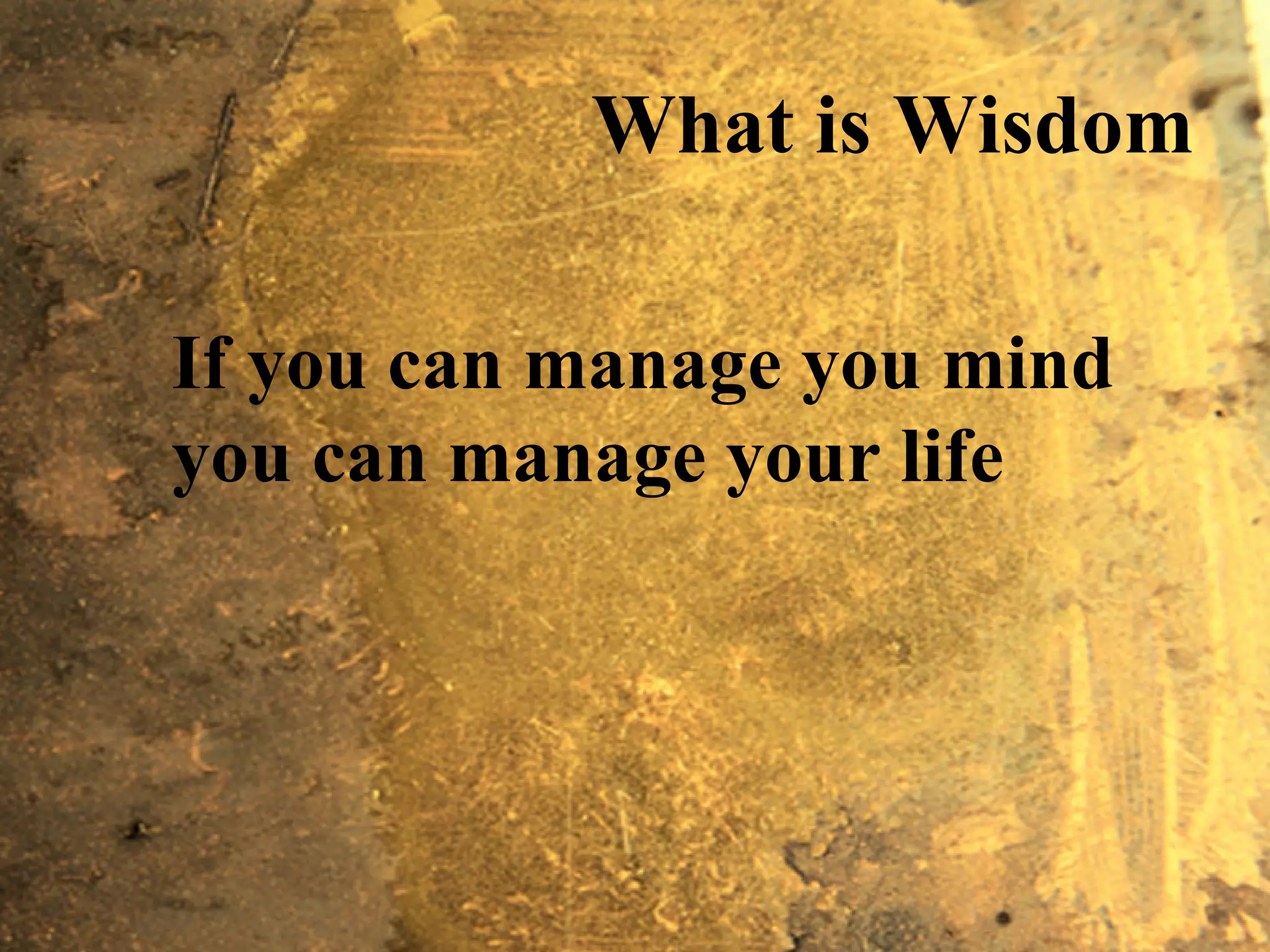What is Wisdom | PPT