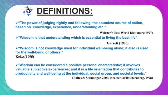 Concept of Wisdom | PPTX | Religion & Spirituality