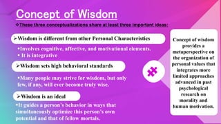 Concept of Wisdom | PPTX
