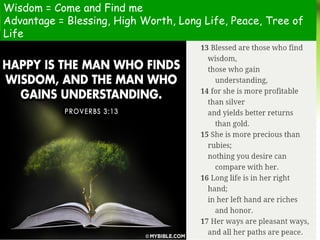 Basics of Wisdom | PPT