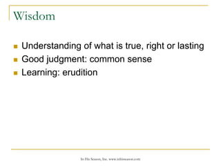 Wisdom and faith | PDF