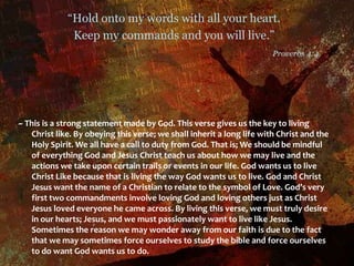 Wisdom gives life | PPTX