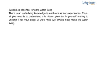 Wisdom in Action | PPTX