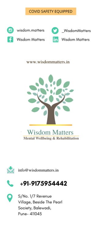 Wisdom Matters Mental Wellbeing & Rehabilitation.pdf | Substance Abuse ...