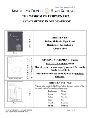 Wisdom of Pridwen 1967 | PDF | Secondary Education | Education