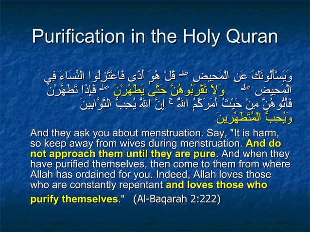Wisdom Of Purification Before Prayer | PPT
