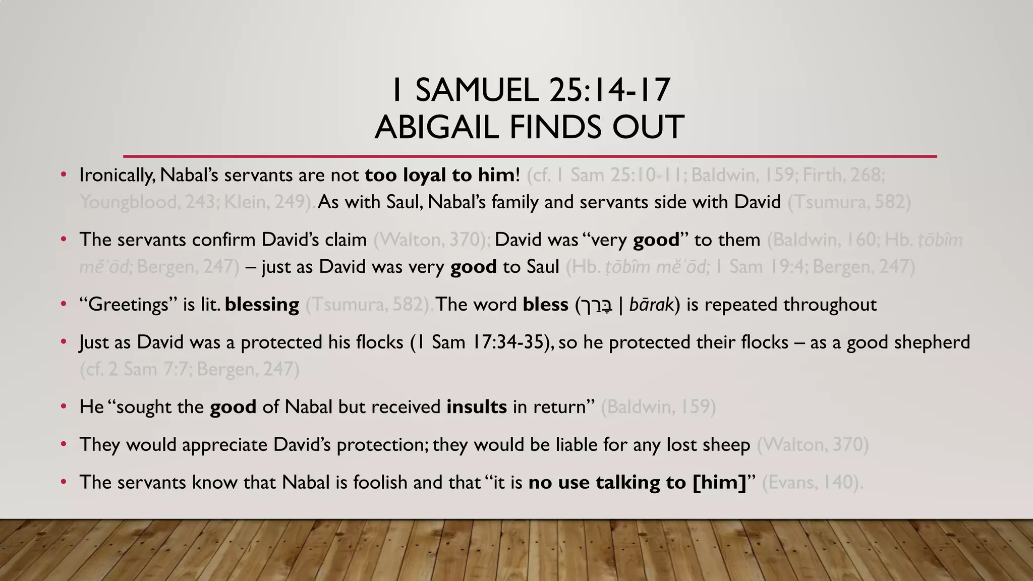 Wisdom Personified: Abigail, Nabal and David (1 Samuel 25 Sunday School ...