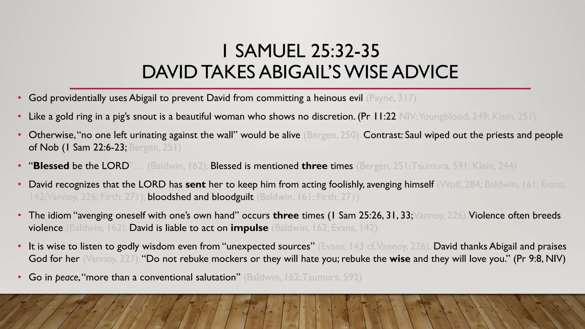 Wisdom Personified: Abigail, Nabal and David (1 Samuel 25 Sunday School ...