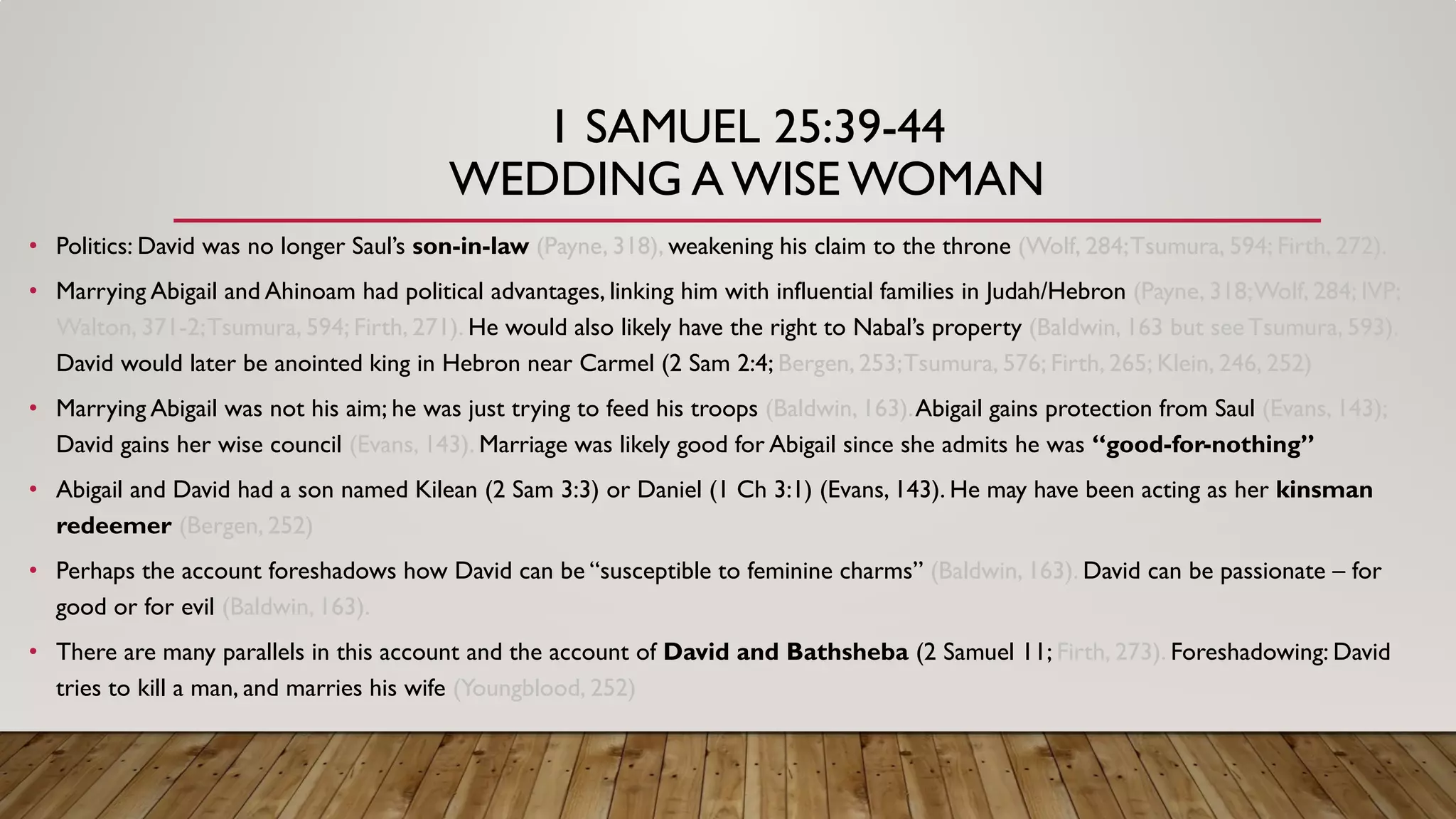 Wisdom Personified: Abigail, Nabal and David (1 Samuel 25 Sunday School ...