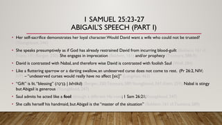 Wisdom Personified: Abigail, Nabal and David (1 Samuel 25 Sunday School ...