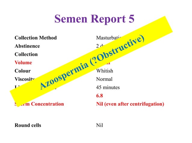 Approach to abnormal semen analysis- way forward | PPTX | Infertility ...