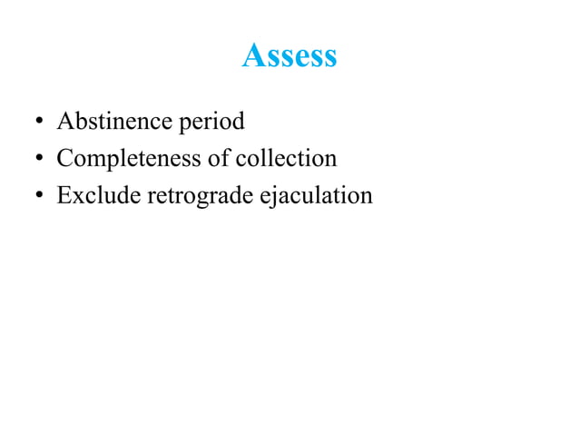 Approach to abnormal semen analysis- way forward | PPTX | Infertility ...