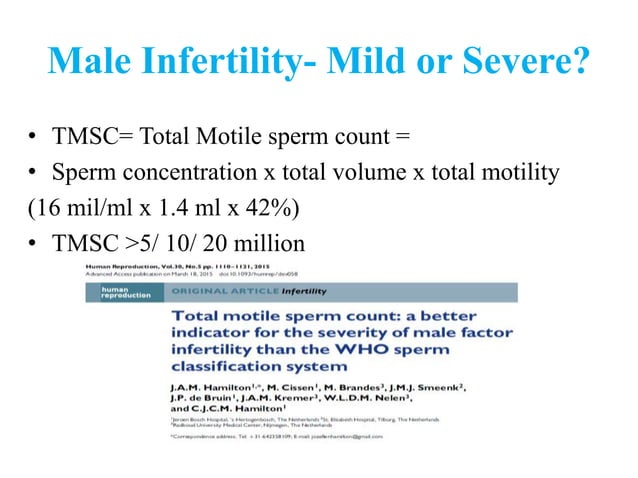 Approach to abnormal semen analysis- way forward | PPTX | Infertility ...