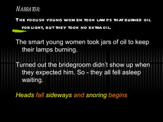 Wise and foolish virgins script | PPS