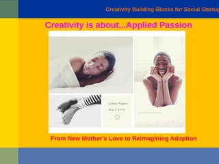 Opening speech, Women In Social Entrepreneurship, Creativity - Tina Zec ...