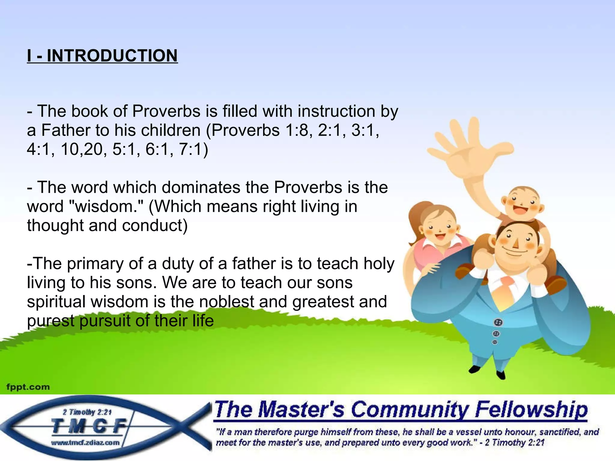 Wise father, wise children | PPT