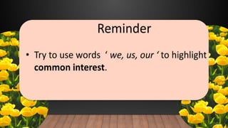 PRESENTATION: WISE Introduction to a presentation | PPTX